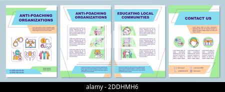 Wildlife conservation brochure template Stock Vector Image & Art - Alamy