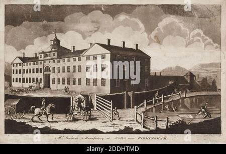 The Soho Manufactory, near Birmingham. Etching Stock Photo - Alamy