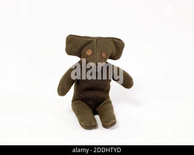 World War II Teddy Bear, 1942 Home-made Teddy Bear made of khaki ...