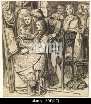 Love s Mirror Or A Parable Of Love 1850 1852 Artist Dante Gabriel love-s-mirror-or-a-parable-of-love-1850-1852-artist-dante-gabriel