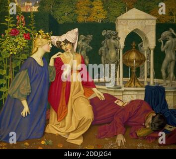 Changing the Letter, 1908. By: Joseph Edward Southall (d.1944).. The ...