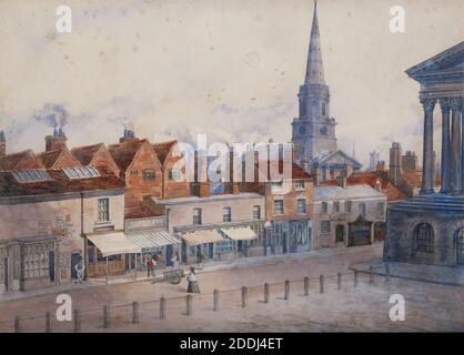 Congreve Street, Town Hall, Christ Church, Birmingham, undated. Artist ...