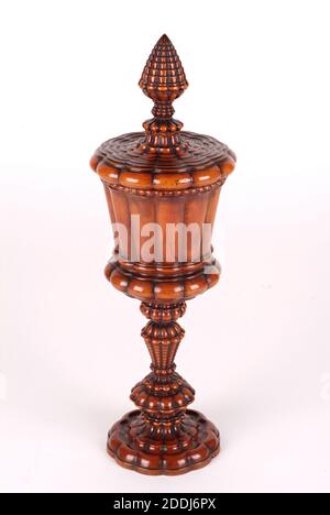 Standing Cup and Cover, 1600-1700. Boxwood standing cup and cover ...