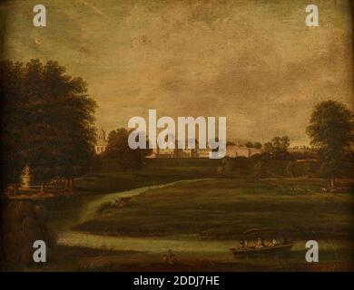 Distant View Of Birdingbury Hall, Warwickshire, 1800. British School ...