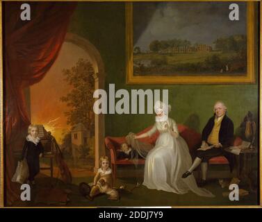 Portrait of Robert Mynors and His Family, 1797. James Millar Stock ...