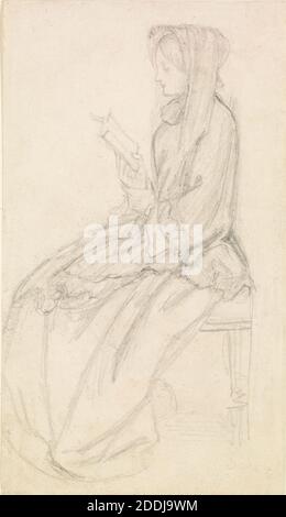 Portrait of Elizabeth Siddal, 1854. Dante Gabriel Rossetti Stock Photo ...