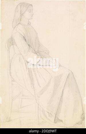 Elizabeth Siddal 1854 by Dante Gabriel Rossetti Stock Photo - Alamy