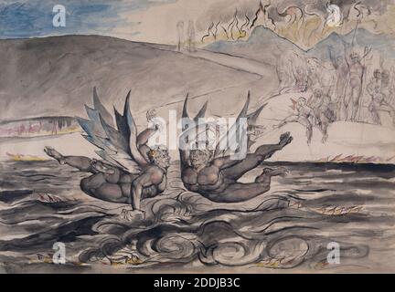 Two demons fighting with each other Stock Photo - Alamy