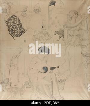 Cartoon for The Daughter Of Herodias (Salome), 1904. Joseph Edward ...