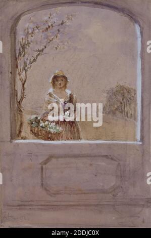 The Four Seasons-Spring, 1849. David Cox Stock Photo - Alamy