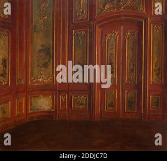 Interior Of A Room With Rococo Panelling, 1896. By Alexander Friedrich ...