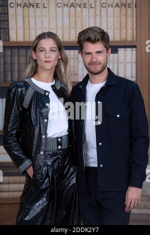 Nora Monsecour and Lukas Dhont attending the Chanel show as part Paris ...