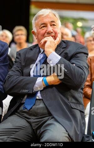 President of Senate Gerard Larcher attending ‘Les Republicains’ (LR ...