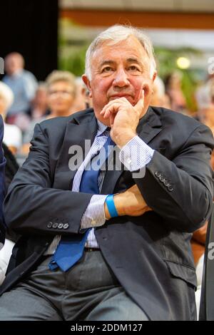 President of Senate Gerard Larcher attending ‘Les Republicains’ (LR ...