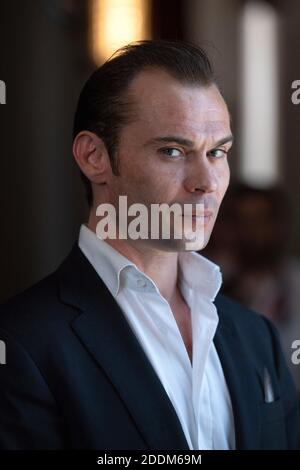 Exclusive. Robinson Stevenin posing during a photo session as part of ...