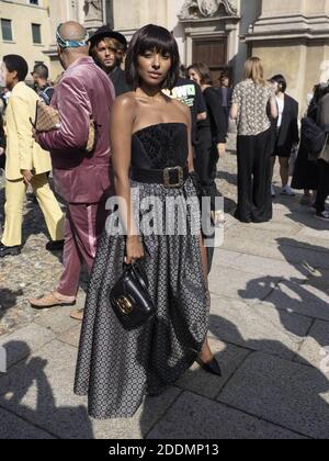 Kat Graham attends Etro fashion show during Milan Fashion Week on ...