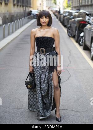 Kat Graham attends Etro fashion show during Milan Fashion Week on ...