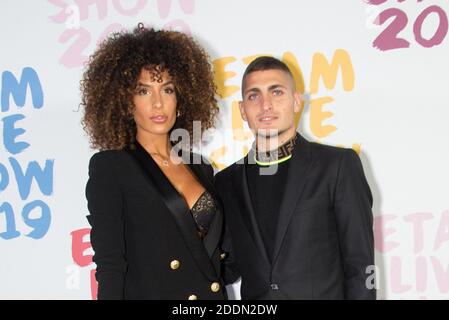 Marco Verratti and his girlfriend Jessica Aida attends Etam Live Show ...