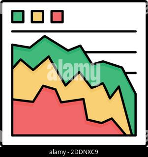 Graph Fill vector icon that can be easily modify or edit Stock Vector ...