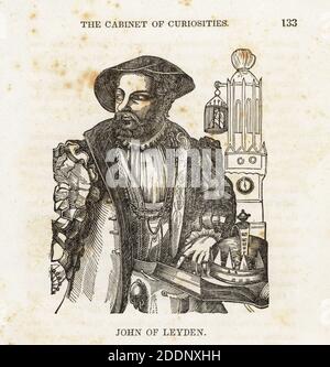 John of Leiden (1509-1536). Anabaptist leader. Portait of Jan van ...