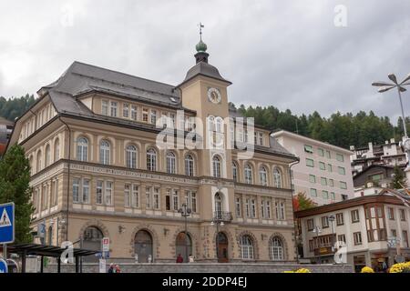 St. Moritz, Switzerland- September, 2007: Beautiful city of St.Moritz ...