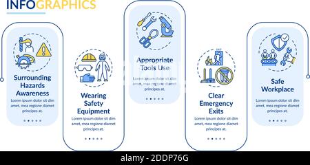 Workplace health and safety blue brochure template Stock Vector Image & Art - Alamy