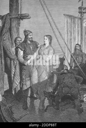 Illustration of the real Ragnar Lothbrok Stock Photo - Alamy