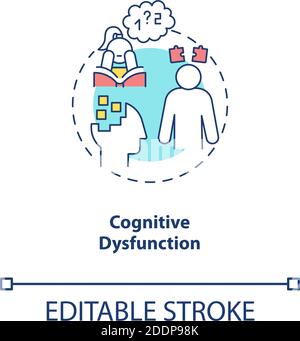 Cognitive dysfunction concept icon Stock Vector Image & Art - Alamy