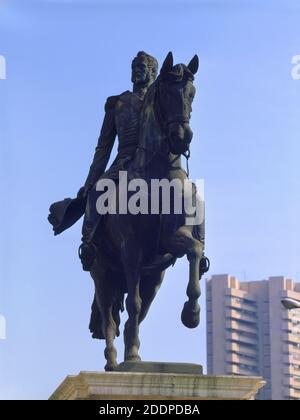 ESTATUA ECUESTRE DEL GENERAL ESPARTERO EN LA CALLE ALCALA INAUGURADA EN ...