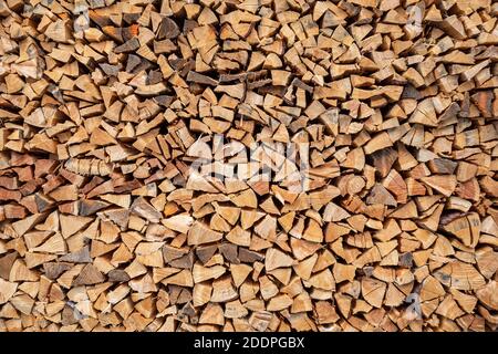 stack of many small firewoods Stock Photo - Alamy