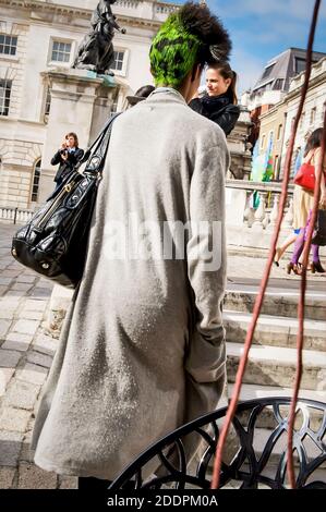 Models on the catwalk during the House of Holland London Fashion Week ...