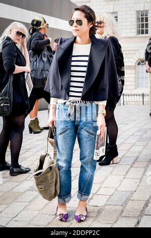 Models on the catwalk during the House of Holland London Fashion Week ...