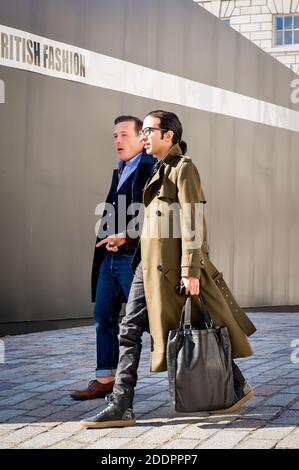 Models on the catwalk during the House of Holland London Fashion Week ...