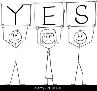 Smiling Person on Demonstration or Manifestation Holding Big Empty Sign ...