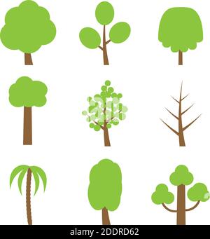 Willow tree icon. Simple illustration of willow tree vector icon for ...