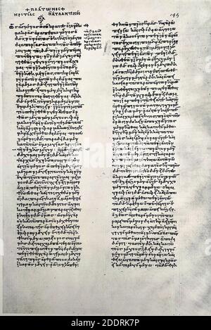 Kritias beginning. Codex Parisinus graecus 1807 Stock Photo - Alamy