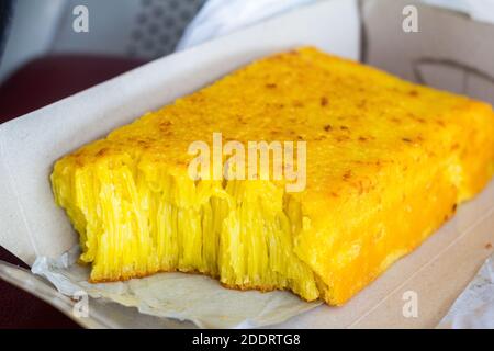 Bika ambon is a popular and delicious rice cake from Medan, Indonesia ...