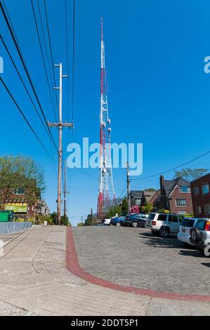 Queen Anne Hill Broadcasting Towers, Queen Anne, Seattle, Washington ...