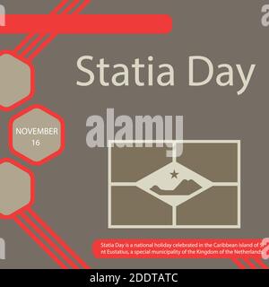 Flag of Sint Eustatius, Kingdom of the Netherlands, template for the ...