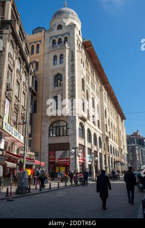 Sirkeci, Istanbul / Turkey - February 15 2018 : Art Deco architecture ...