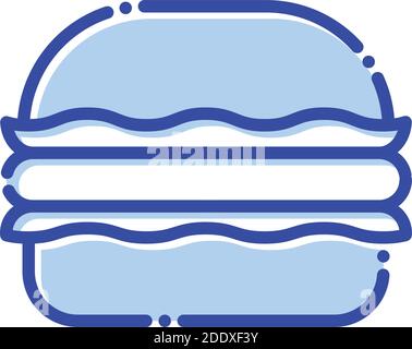 Macaron, sweet, desert, french Color with Background vector icon which ...