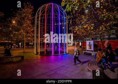 The giant “birdcage” in Battle Bridge Place is Jacques Rival’s artwork ...