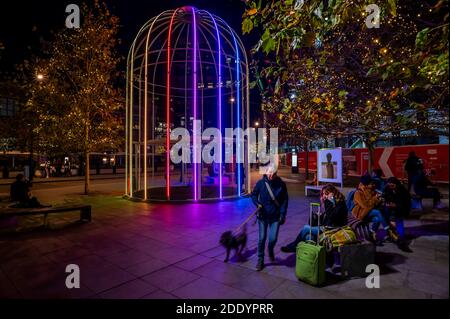 The giant “birdcage” in Battle Bridge Place is Jacques Rival’s artwork ...
