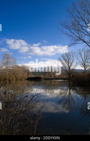 Etna view from lake Gurrida, Sicily Stock Photo - Alamy