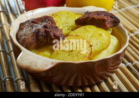 Merimiespata Finnish stew prepared with beef, potatoes, onions, and ...
