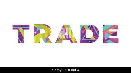 The word CAREER concept written in colorful retro shapes and colors ...