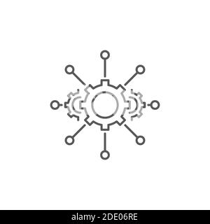 Frameworks outline icon. Thin line style from big data icons collection ...