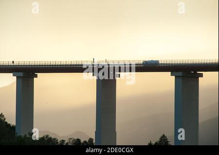 Motorway Viaduct Italia between Calabria mountains Stock Photo - Alamy