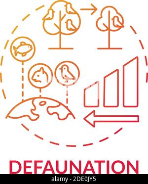 Species extinction red gradient concept icon Stock Vector Image & Art ...