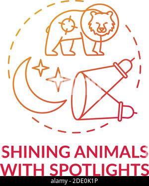 Red Spotlights Shining, Vector Illustration Stock Vector Image & Art ...